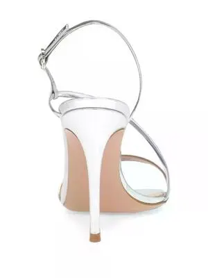 GIANVITO ROSSI Manhattan 95 Sandals - Silver
