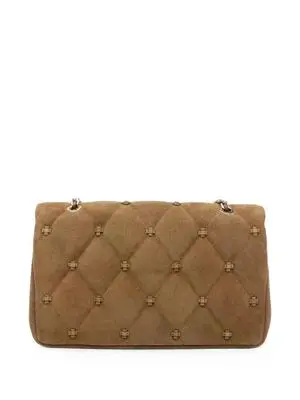 Tory Burch Bunny Knot Suede Shoulder Bag
