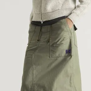 Needles String Fatigue Midi Skirt