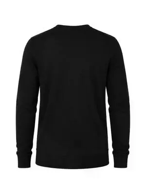 UOMINITALIANI Logo-embroidered Crewneck Sweater
