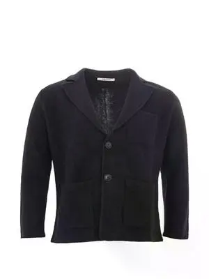KANGRA Notched-collar Patch-pocket Cardigan