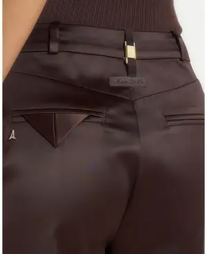 Manière De Voir Julie Satin Tailored Trousers