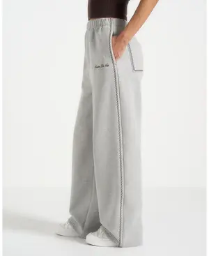 Manière De Voir Morgan Whipstitch Regular Joggers - Light Grey