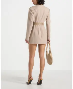 Manière De Voir Sierra Db Belted Blazer Dress