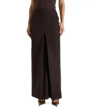 Manière De Voir Regine Maxi Skirt - Brown