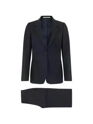 Tagliatore Notched-lapel Single-breasted Suit - Black