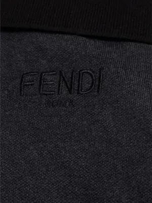 Fendi Logo-embroidered Polo Shirt