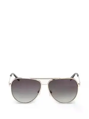 Guess Gradient-lens Pilot-frame Sunglasses - Silver