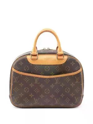 LOUIS VUITTON 2005 Trouville Monogram Handbag - Brown
