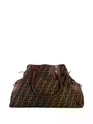 Fendi Bag Du Jour Zucca Canvas Medium Tote Bag