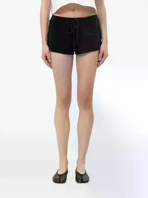 ENTIRE STUDIOS Drawstring Mini Shorts - Black