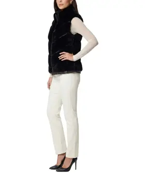 LYLA GRANT Faux Fur Silver Fox Vest