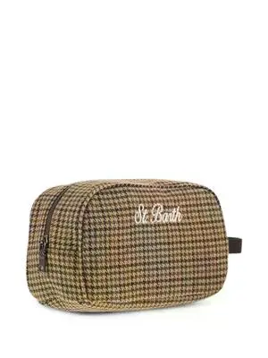 MC2 SAINT BARTH Westwood Houndstooth Wash Bag