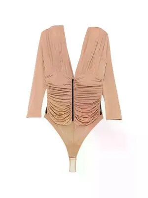 Elisabetta Franchi Ruched Long-sleeve Blouse