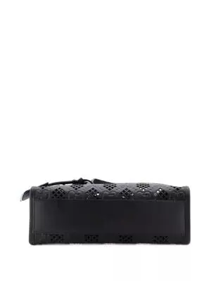 Gucci Convertible Gg Debossed Laser Cut Leather Small Tote Bag