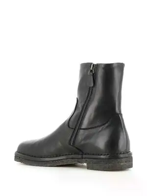 DEL CARLO Side-zip Leather Boots