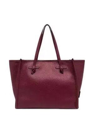 GIANNI CHIARINI Large Marcella Grained Leather Shoulder Bag - Red