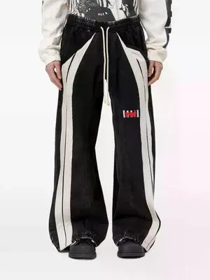 RRR123 Apocrypha Trappist Wide-leg Trousers - Black