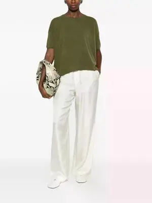 C.T.PLAGE Short-sleeve Cashmere Sweater - Green