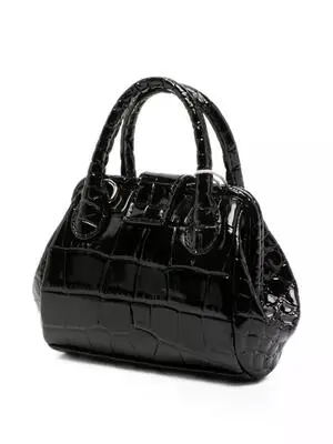 VIVIENNE WESTWOOD Orb Croc-effect Leather Mini Bag