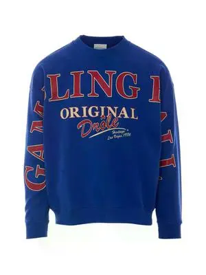 Drole De Monsieur Logo-print Sweatshirt - Blue