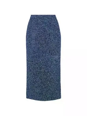 Escvdo Manabi Pencil Midi Skirt - Blue