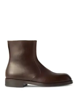 LEMAIRE Leather Zip Up Boots