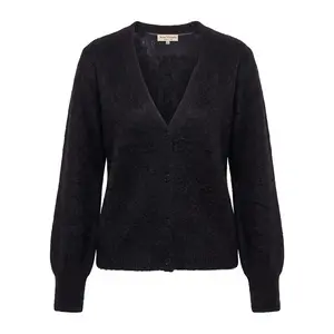 ANSE VICTORIN Lena Cashmere Silk Cardigan - Black