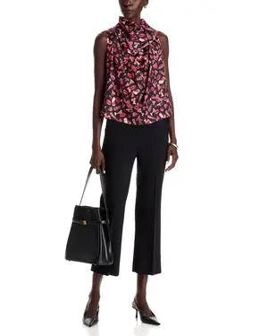 T Tahari Cowl Neck Sleeveless Blouse