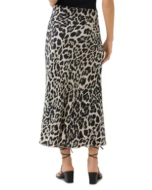 Karen Kane Printed Pull On Bias Cut Midi Skirt