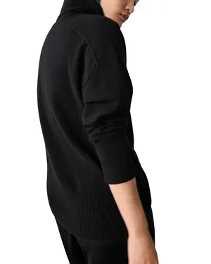 Whistles Cashmere Seamed Roll Neck Sweater