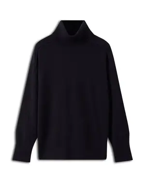 Whistles Cashmere Seamed Roll Neck Sweater