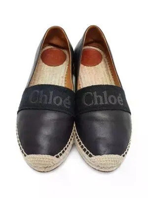 Chloé Piia Logo-embroidered Espadrilles