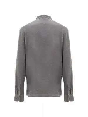 Corneliani Long-sleeve Polo Shirt - Grey