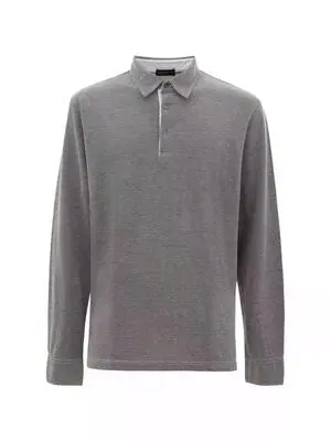 Corneliani Long-sleeve Polo Shirt - Grey