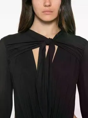 AMAZUIN Anais Cut-out Ruched Bodysuit - Black