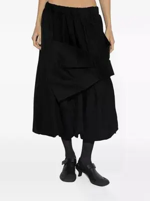 Noir Kei Ninomiya Oversized-bow Gathered Midi Skirt