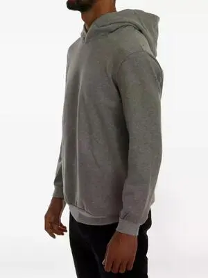 DANIELE ALESSANDRINI Kangaroo-pocket Logo-plaque Hoodie - Grey