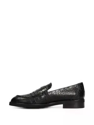 PEDRO MIRALLES Fringed Crocodile-effect Loafers