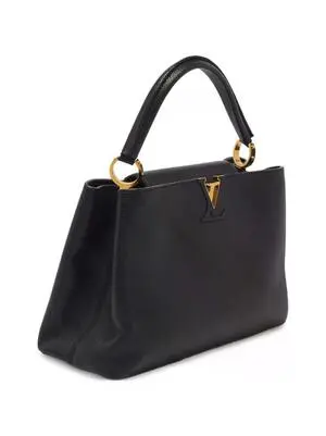 LOUIS VUITTON 2014 Mm Capucines Handbag - Black