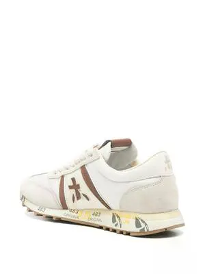 Premiata Lucy Logo-patch Sneakers - Neutrals