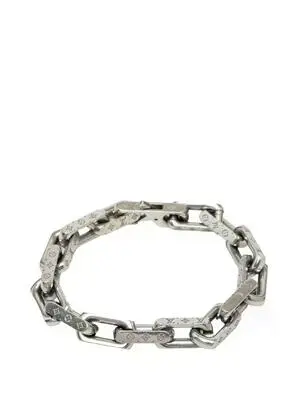 LOUIS VUITTON 2025 Stainless Steel Monogram Chain Bracelet L Costume Bracelet - Silver