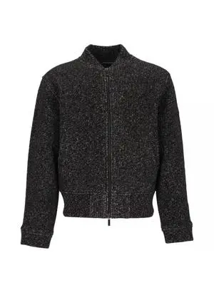 Emporio Armani Signature Capsule Marl-knit Zip-up Jacket