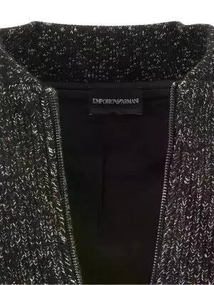 Emporio Armani Signature Capsule Marl-knit Zip-up Jacket