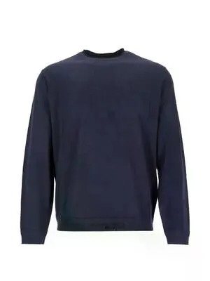 Emporio Armani Logo-embroidered Crew-neck Sweater