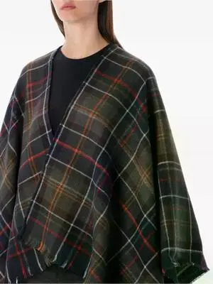Barbour Montieth Tartan Frayed Scarf