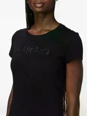 Armani Exchange Rhinestone-embellished T-shirt