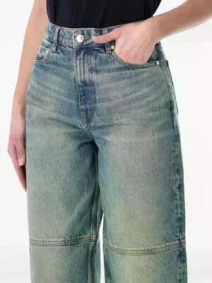 GANNI Denim-effect Trousers