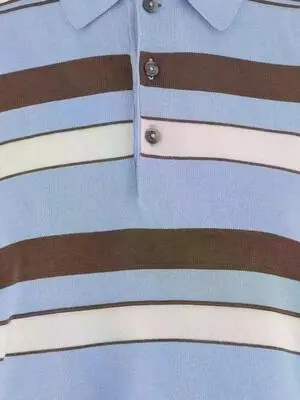 JW Anderson Striped Long-sleeve Polo Shirt
