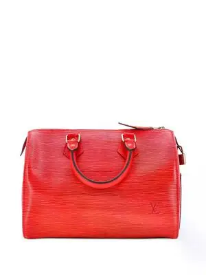 LOUIS VUITTON Speedy Handbag Epi Leather 25 Satchel